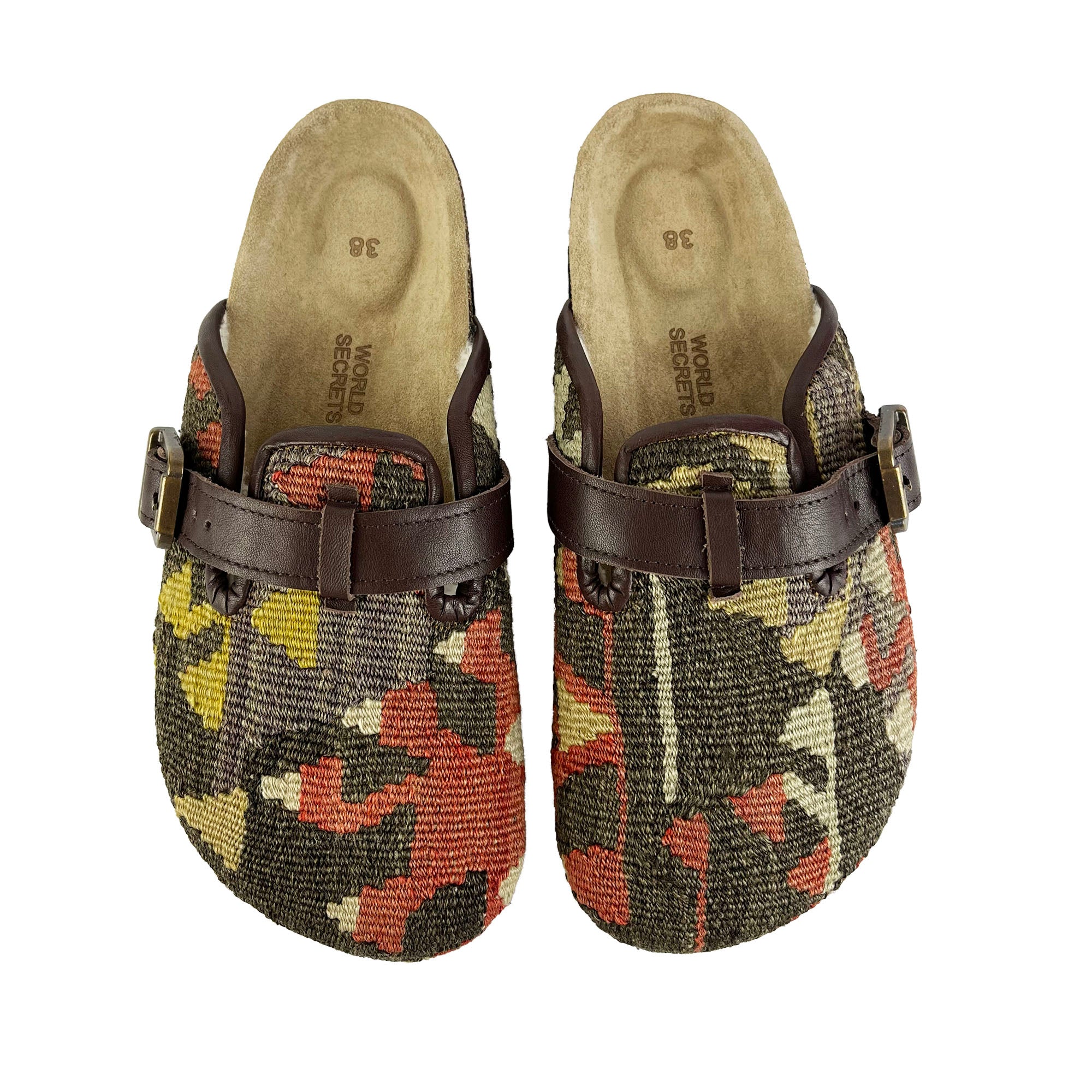 Pine - UK 5 Ladies Carpet Clog – World Secrets